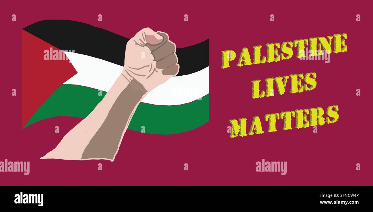 Palestine lives matter movement protesting claiming for anti racism and ...