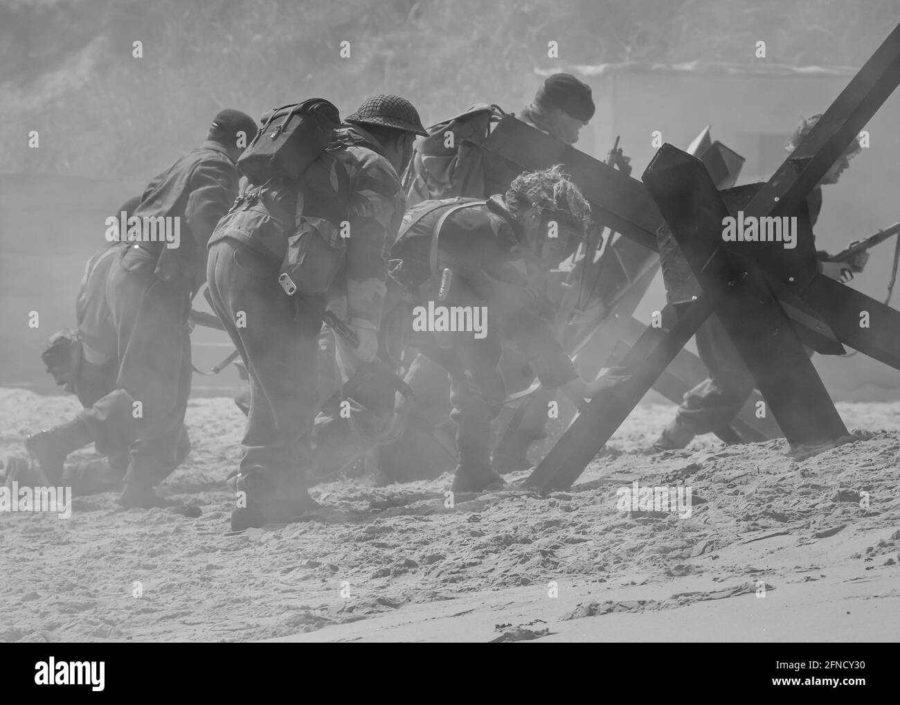 British-Allied Soliders in World War Two re-enactment at Blyth ...