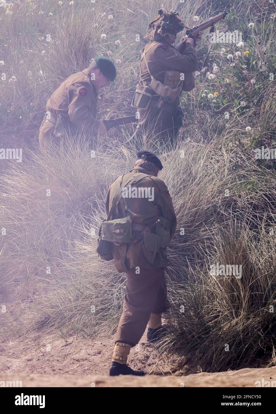 British-Allied Soliders in World War Two re-enactment at Blyth ...