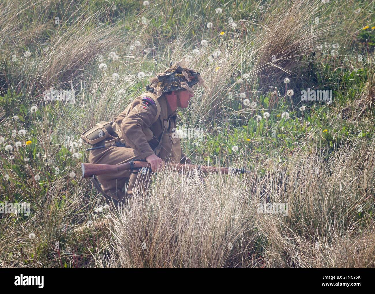 British-Allied Soliders in World War Two re-enactment at Blyth ...