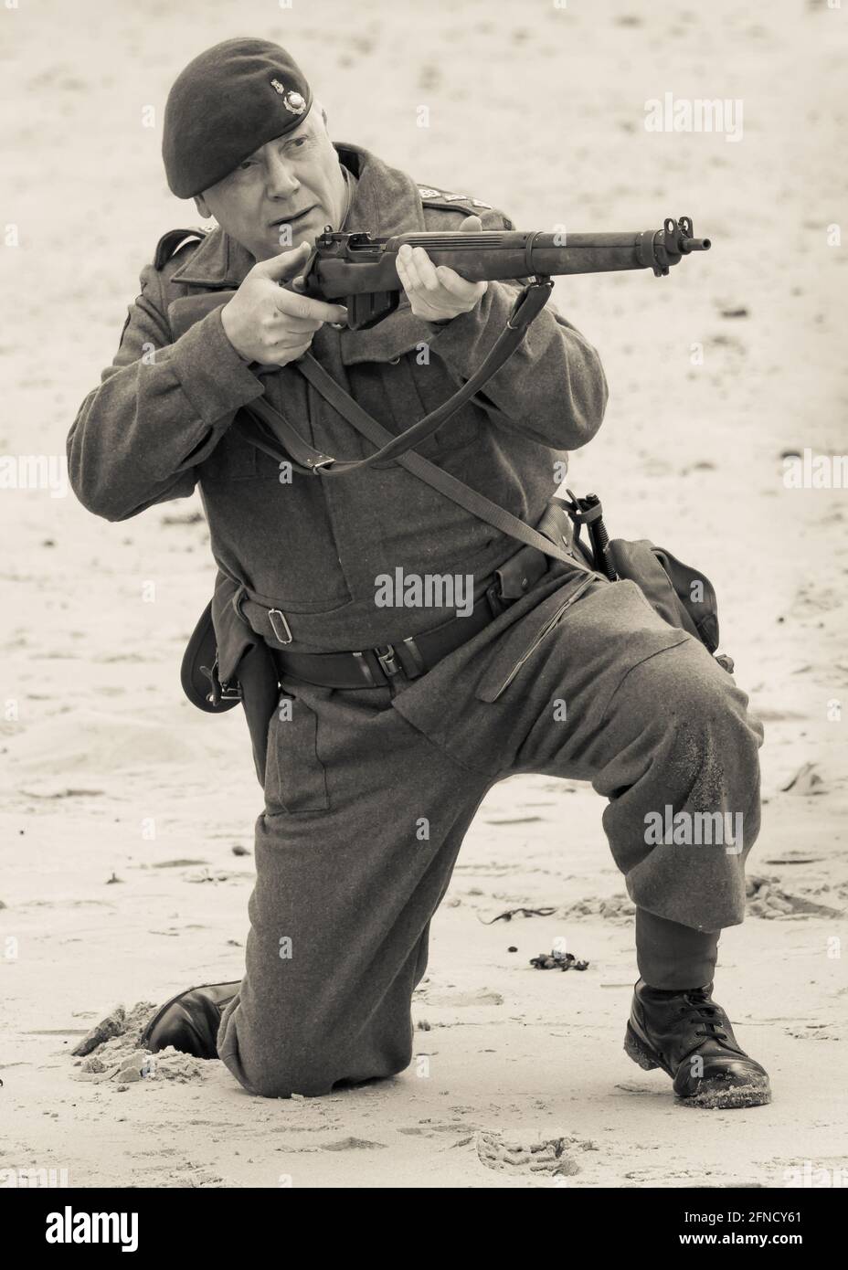 British-Allied Soliders in World War Two re-enactment at Blyth ...