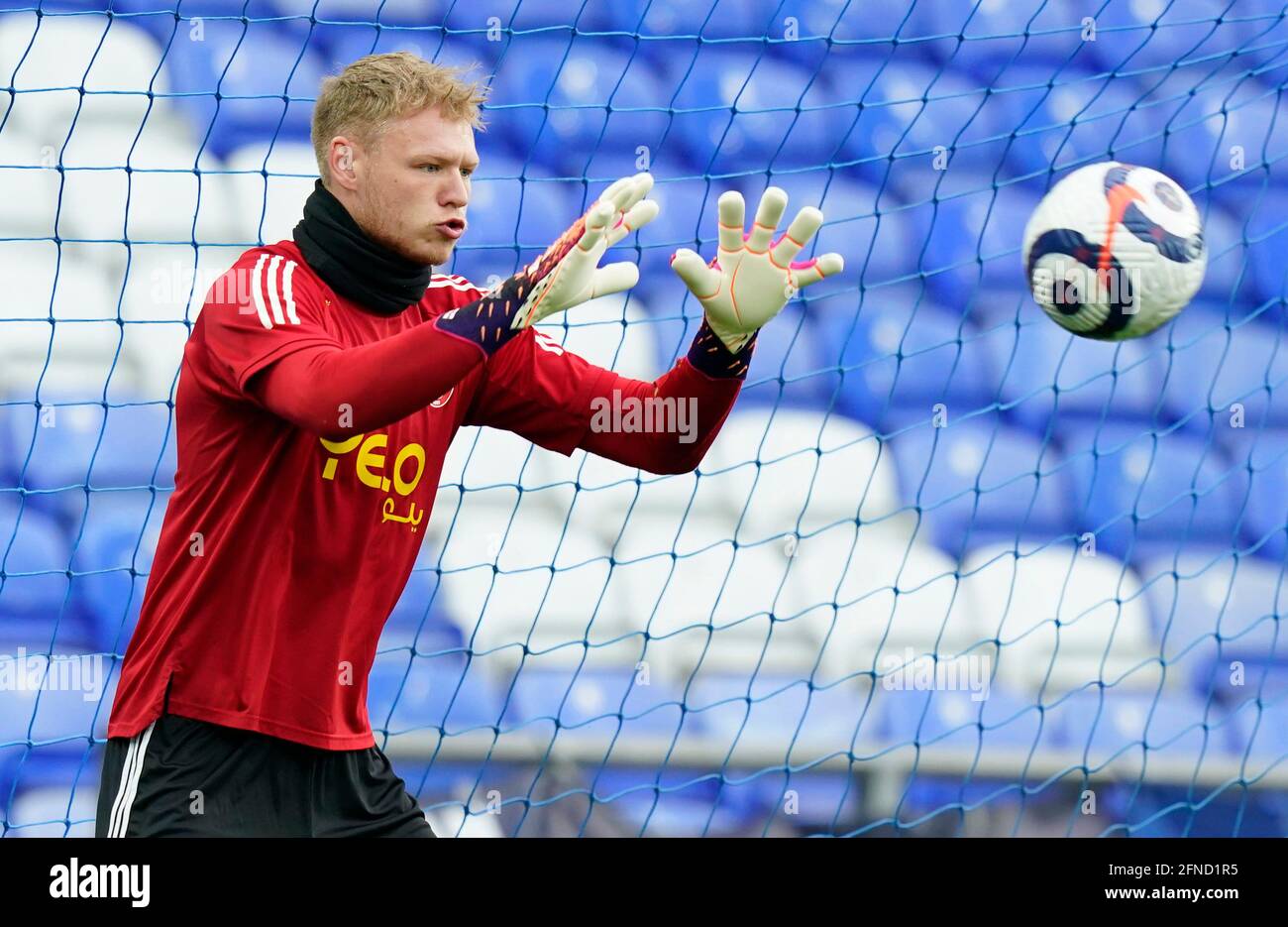 Liverpool, England, 16th May 2021. Aaron Ramsdale of Sheffield Utd ...