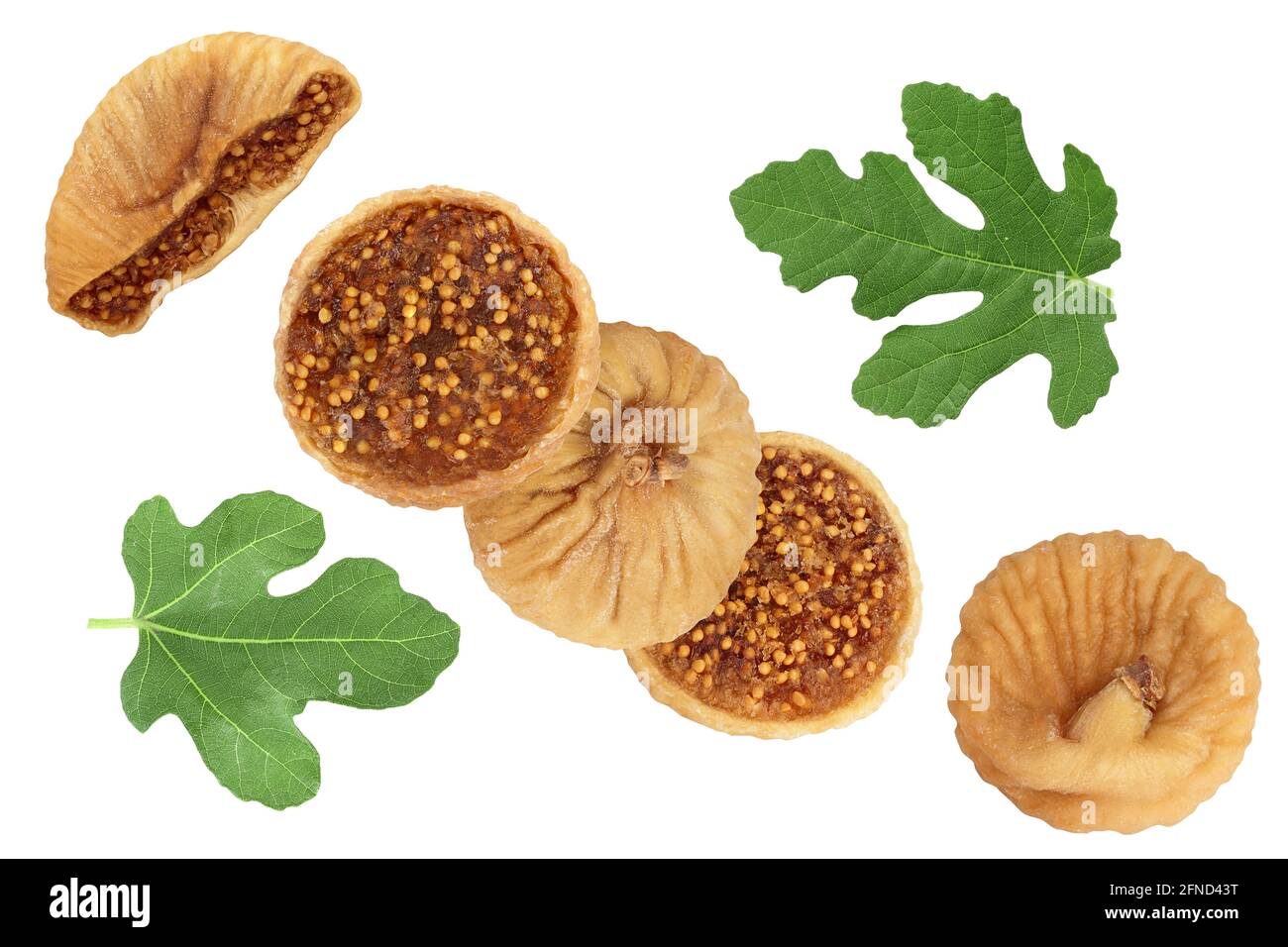 dried fig isolated on white background with clipping path and full ...