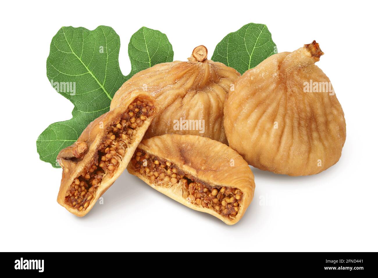 dried fig isolated on white background with clipping path and full ...