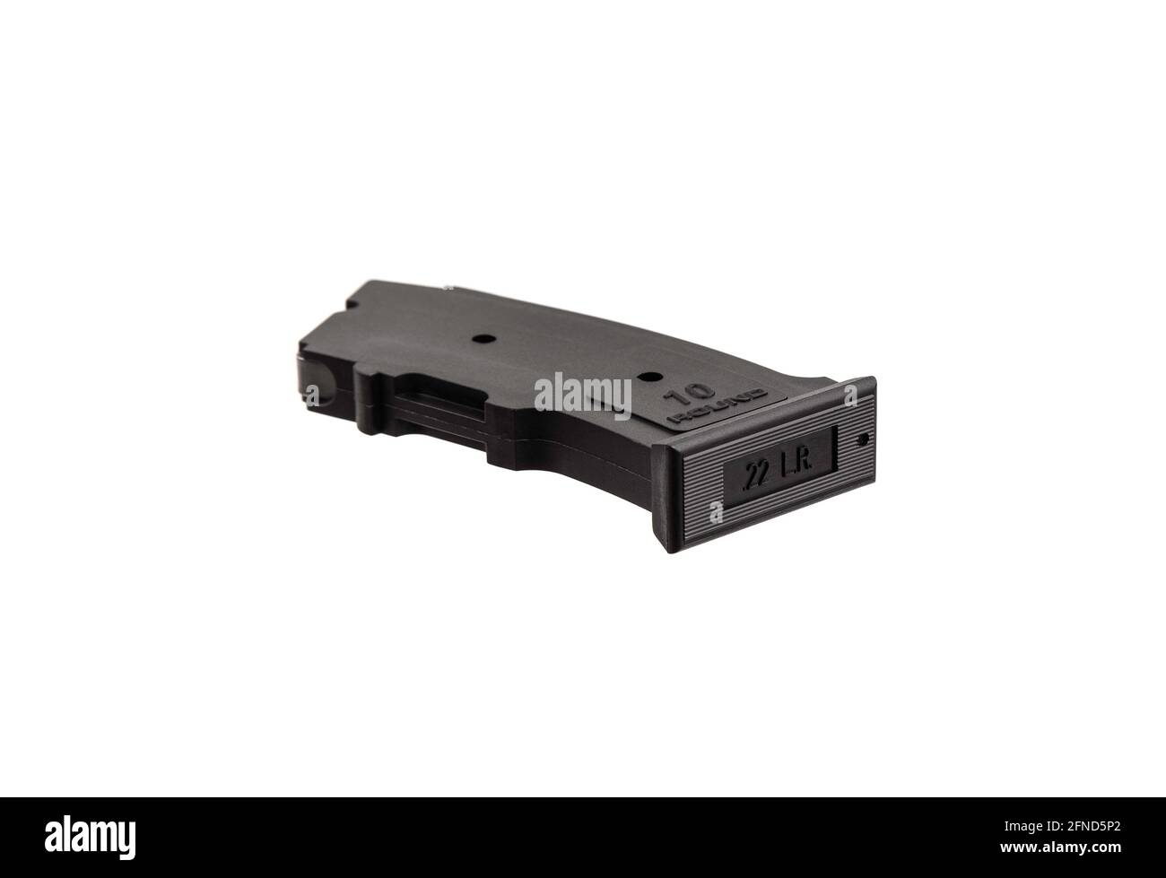 .22lr rifle magazine isolated on white background Stock Photo - Alamy