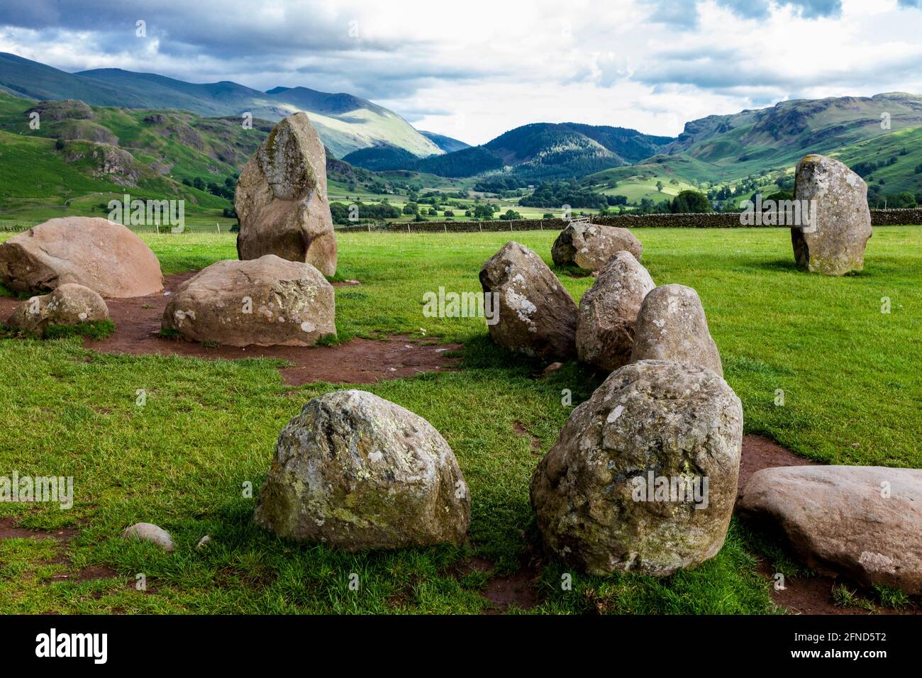 Castlerigg Stone Circle. English Lake District Stock Photo - Alamy