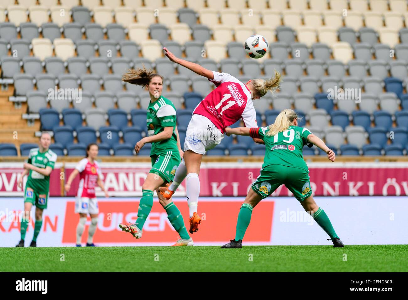 Uppsala, Sweden. 15th May, 2021. Ellen Toivio (11 IK Uppsala) in a ...