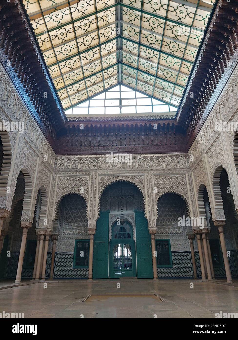 The beautiful Mahkamat al-Pasha administrative building in Casablanca ...