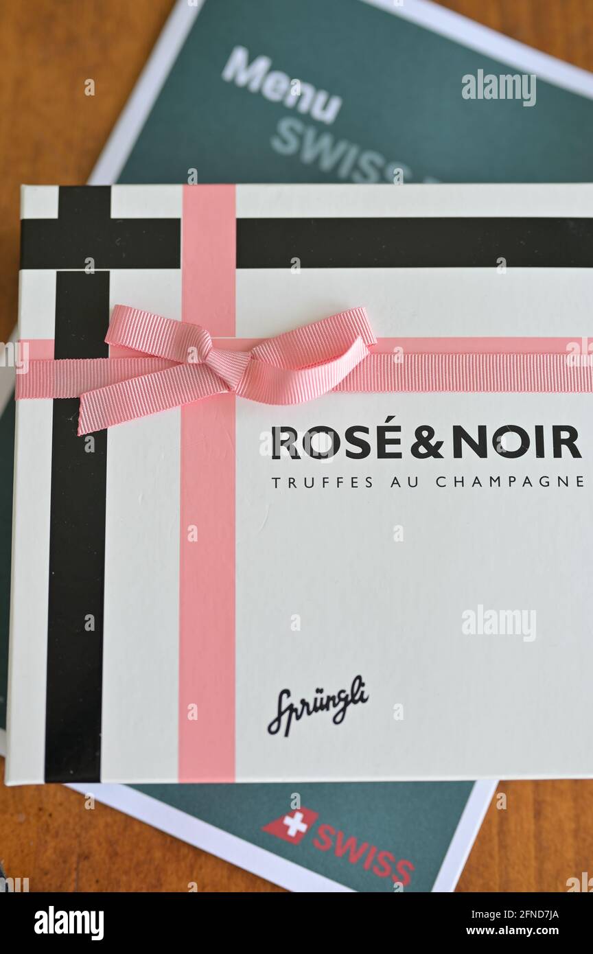 Spruengli Champagne Truffles Stock Photo - Alamy