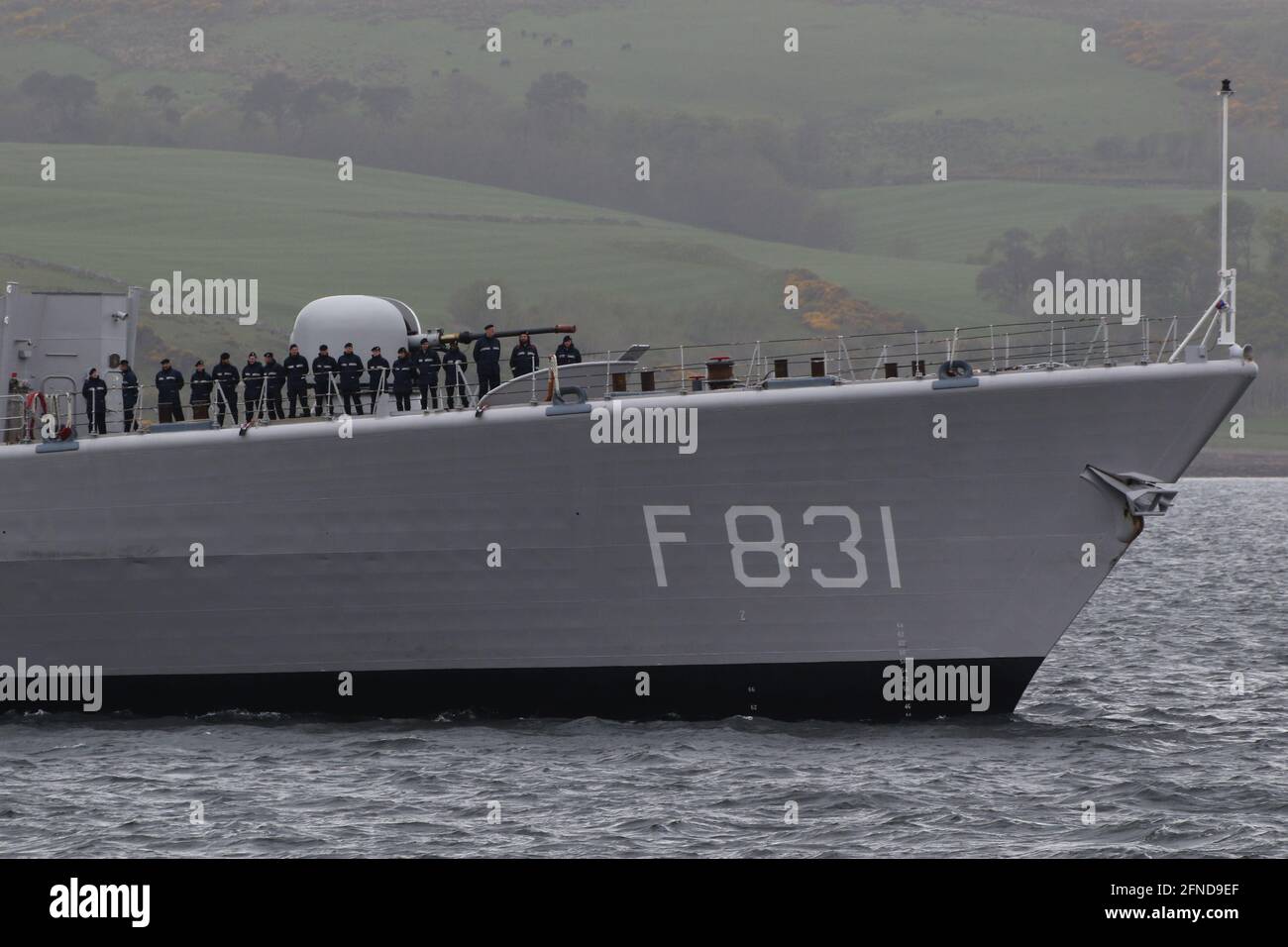HNLMS Van Amstel (F831), a Karel Doorman-class multipurpose frigate ...