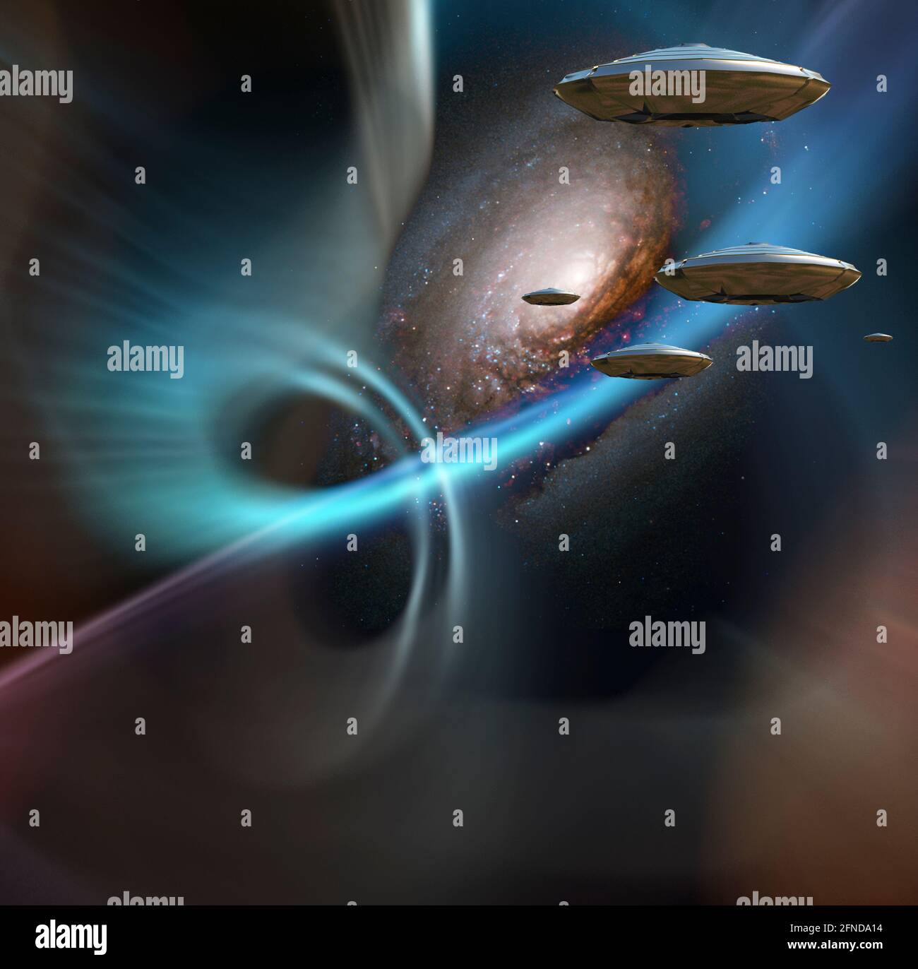 Flying saucers attack hi-res stock photography and images - Alamy