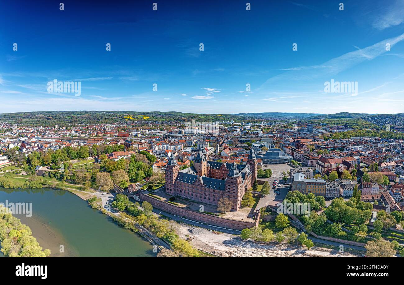 Aerial drone view over frankfurt hi-res stock photography and images ...