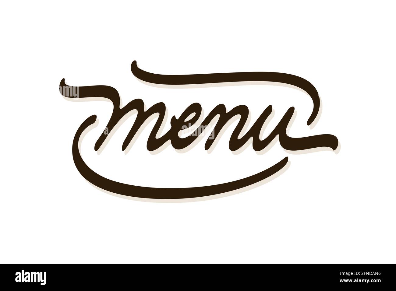 Menu vector lettering Stock Vector Image & Art - Alamy