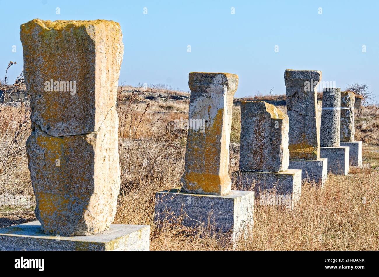 Histria, Romania - Ruins of ancient Greek colony city of Istros ...