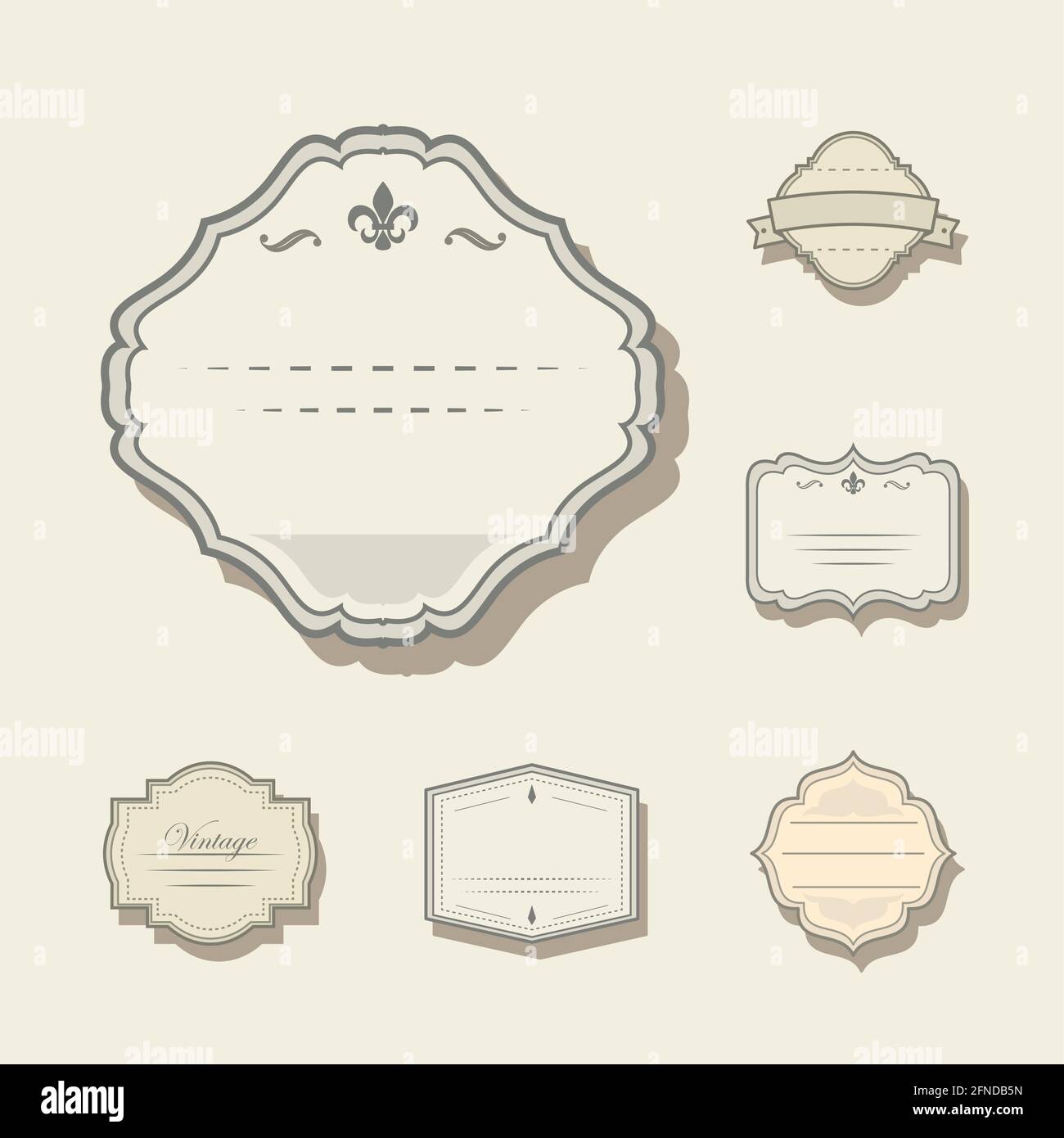frame labels vintage Stock Vector Image & Art - Alamy