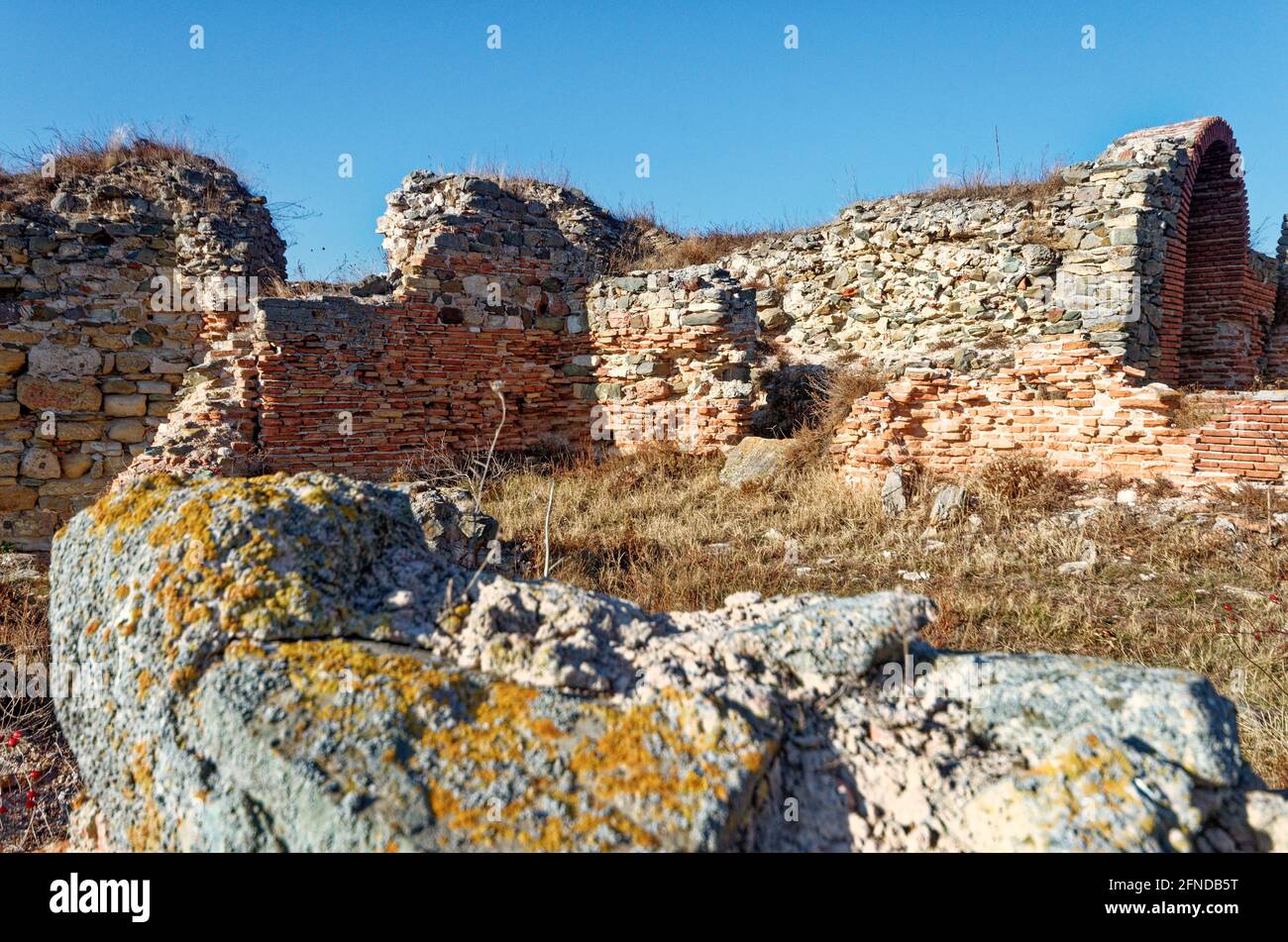 Histria, Romania - Ruins of ancient Greek colony city of Istros ...