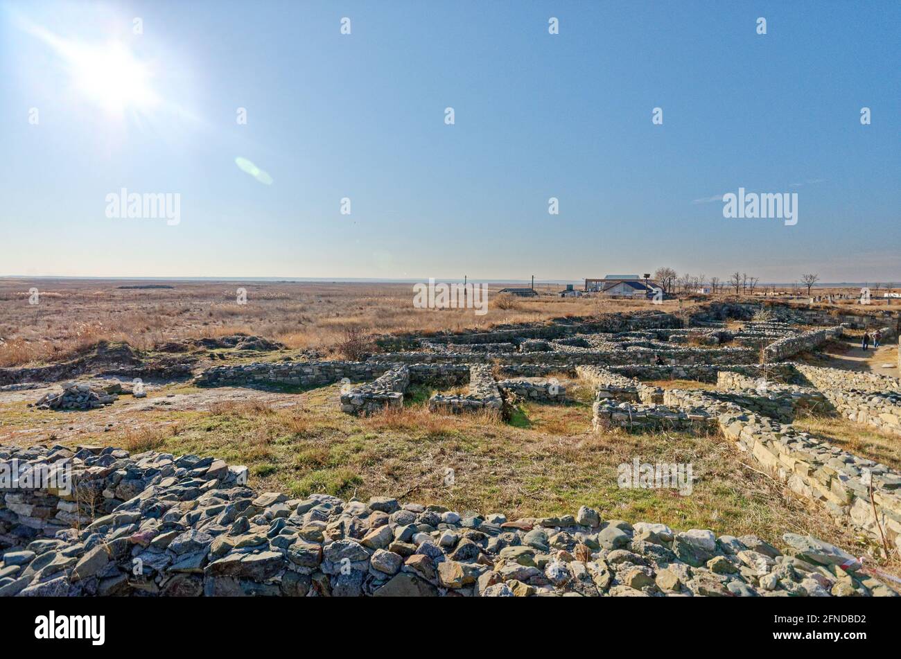 Histria, Romania - Ruins of ancient Greek colony city of Istros ...
