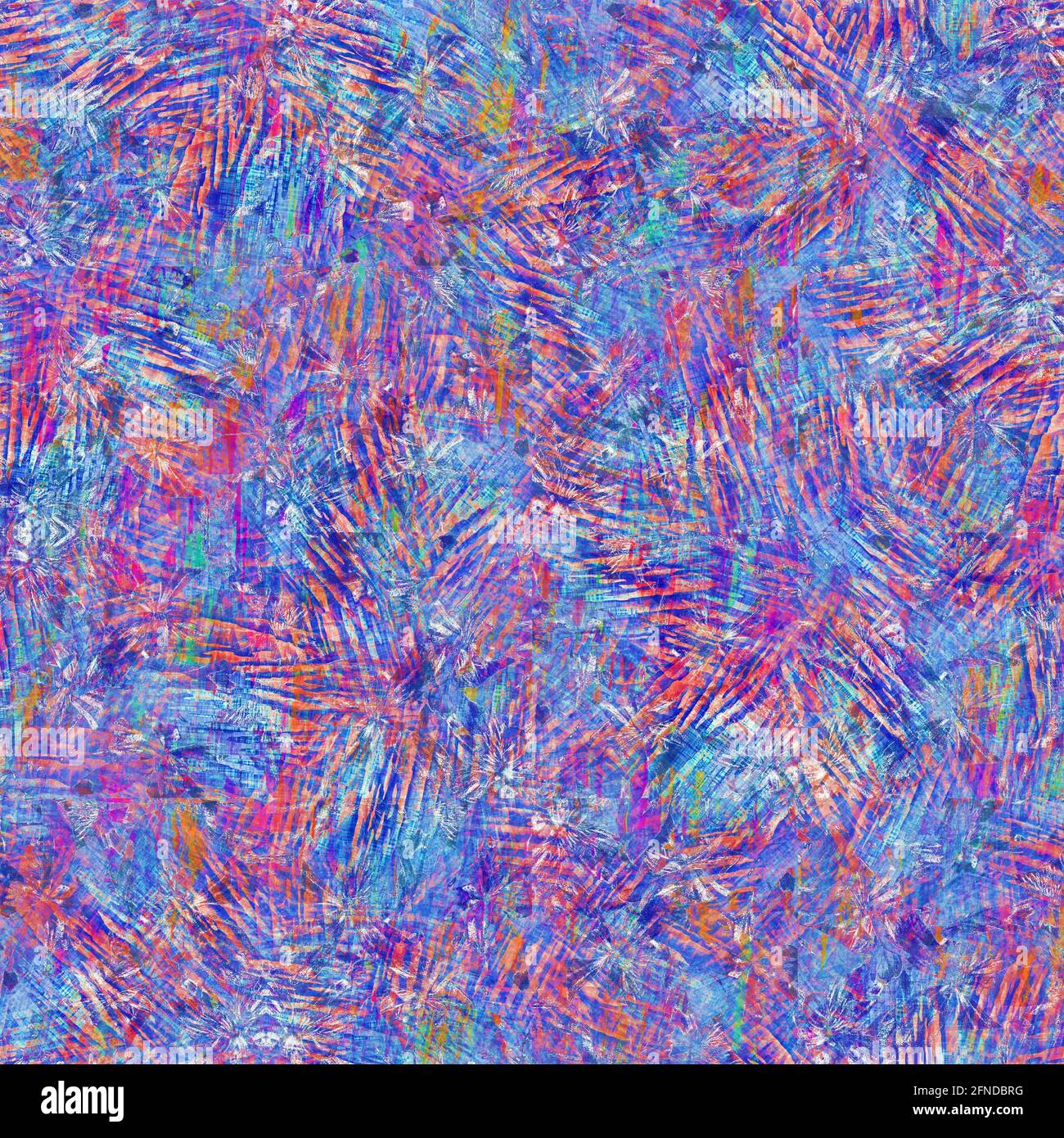 Seamless summer boho washed out print. Grunge light watercolor collage ...