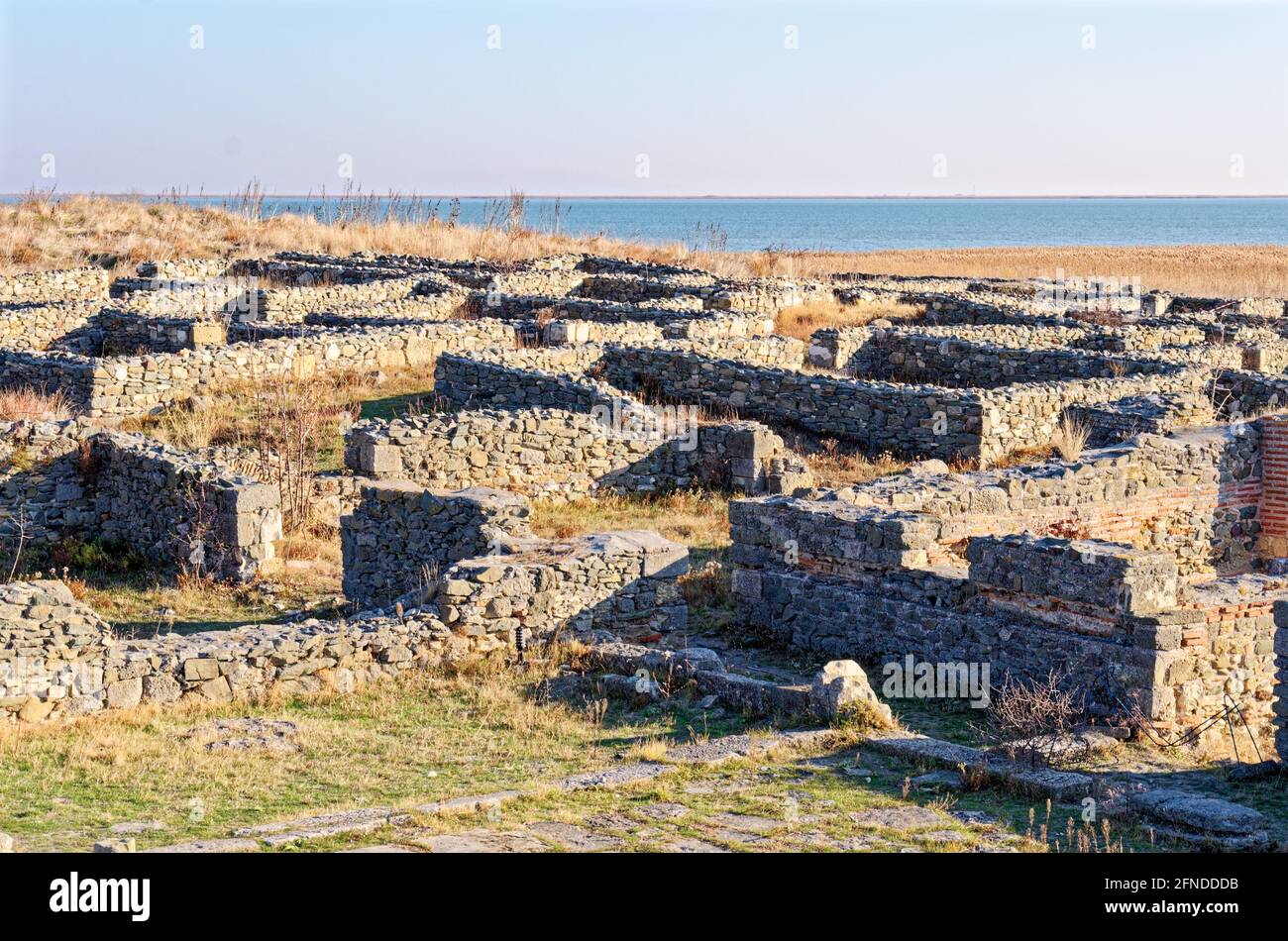 Histria, Romania - Ruins of ancient Greek colony city of Istros ...