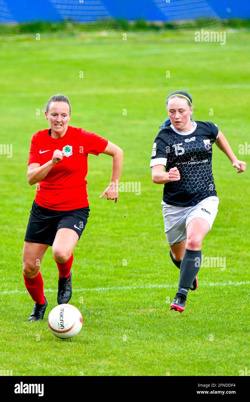 Port Talbot, Wales. 16 May, 2021. Clare Daley of Cyncoed Ladies under ...