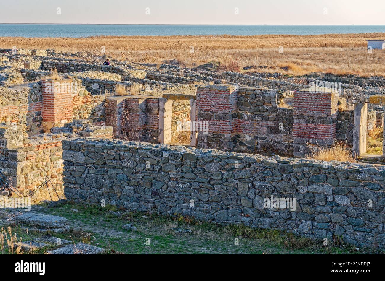 Histria, Romania - Ruins of ancient Greek colony city of Istros ...