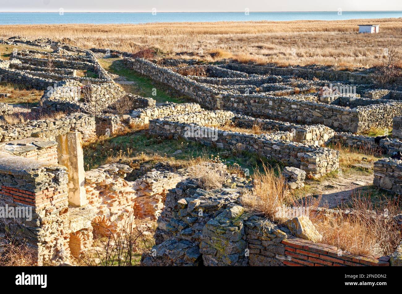 Histria, Romania - Ruins of ancient Greek colony city of Istros ...