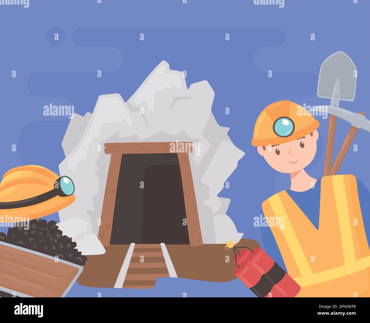 Underground cave entrance tunnel Stock Vector Images - Alamy