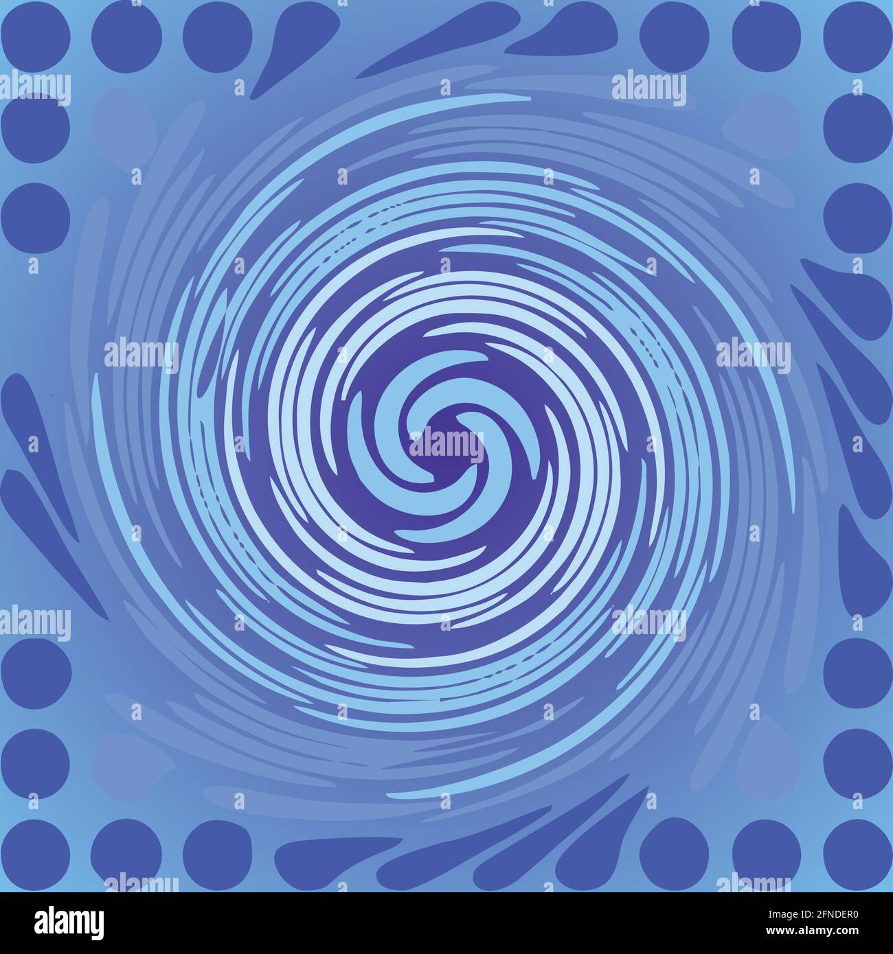 Modern abstract blue spiral motif with gradient Stock Vector Image ...