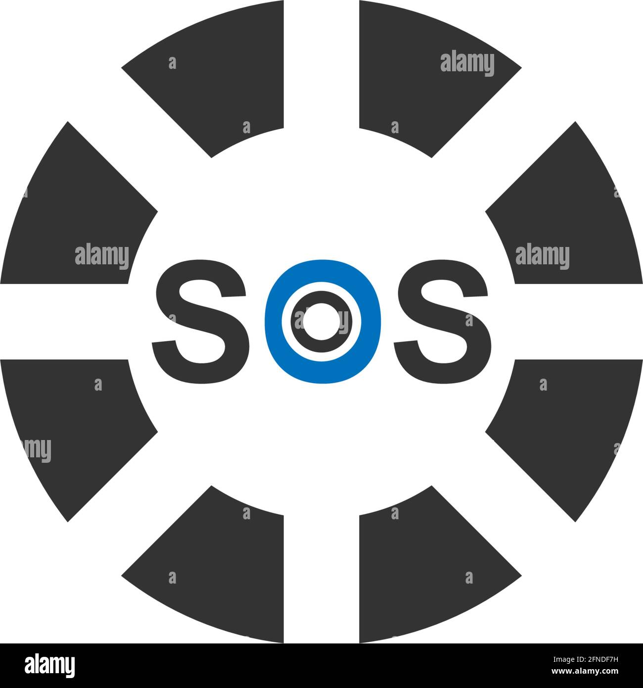 SOS symbol icon design concept vector template illustration Stock ...