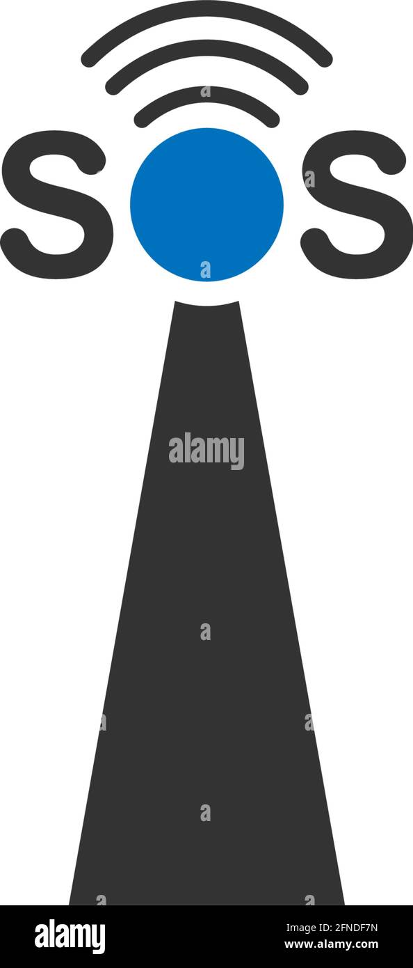 SOS symbol icon design concept vector template illustration Stock ...