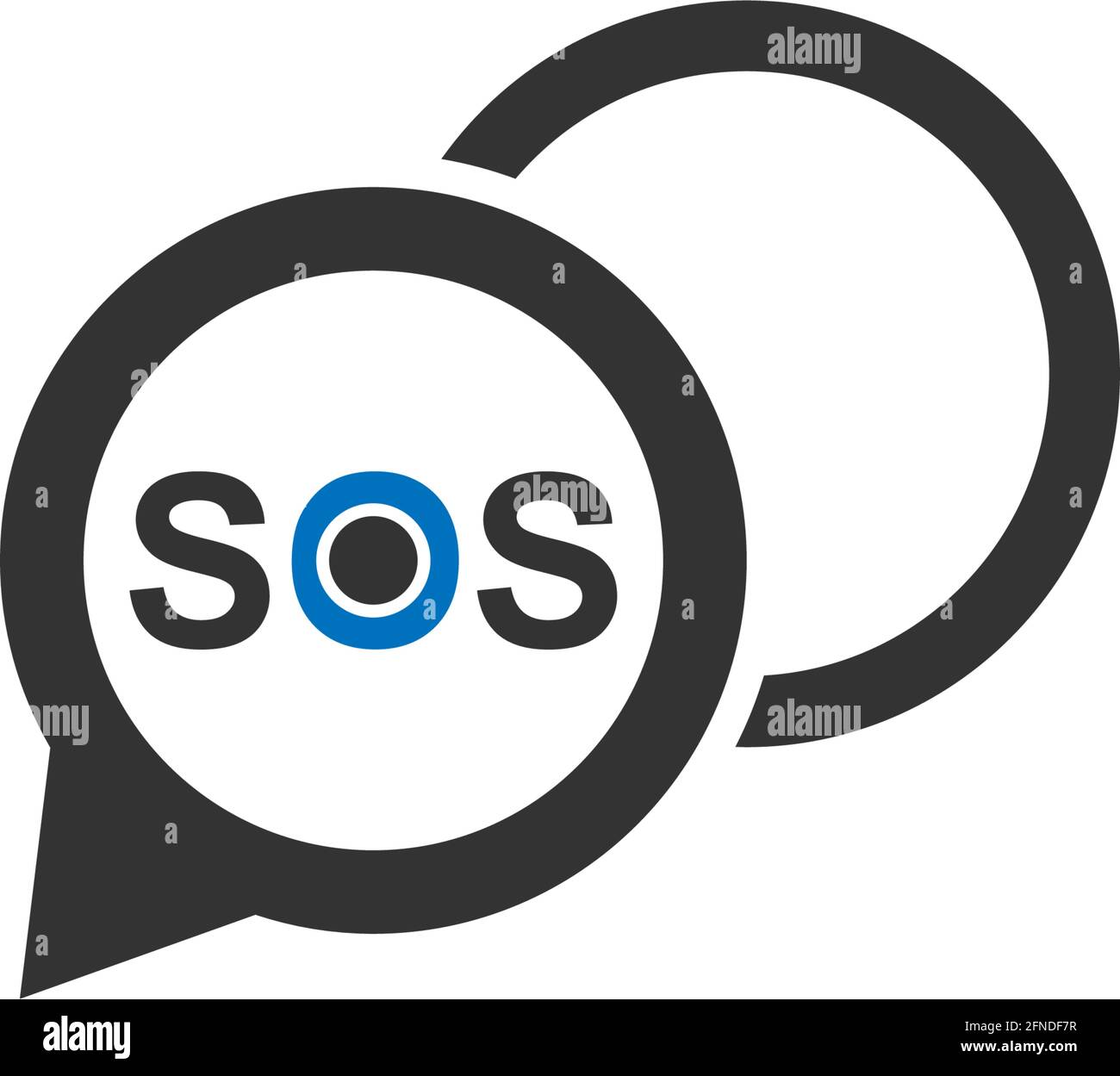 SOS symbol icon design concept vector template illustration Stock ...