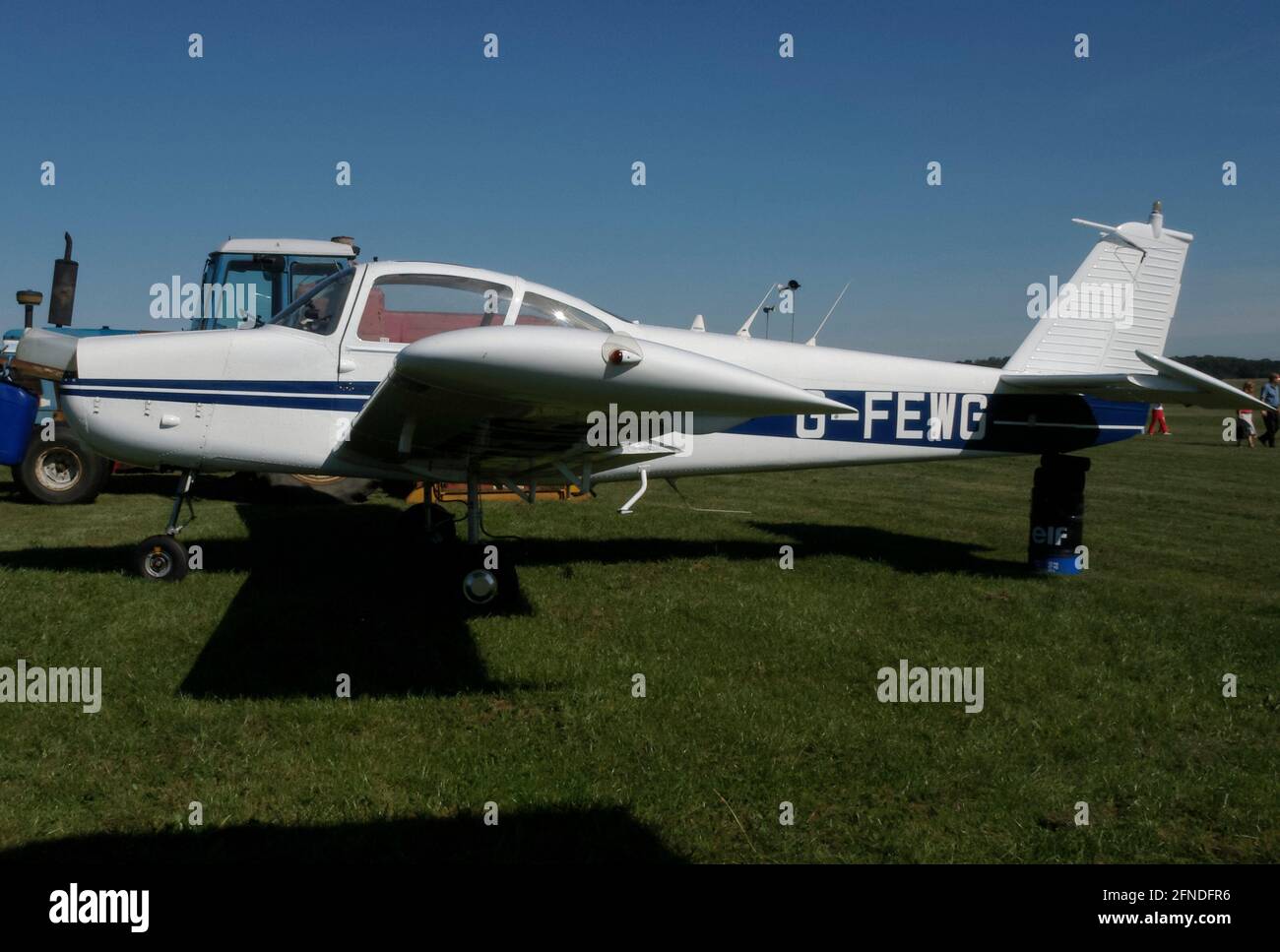 Fuji FA-200-160 light aircraft plane, G-FEWG, with engine removed ...