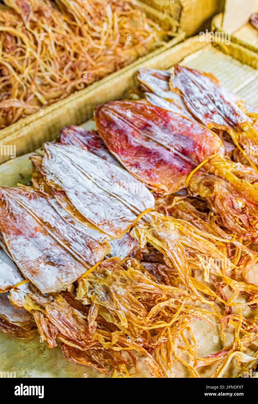 Dried squid chinatown market bangkok hi-res stock photography and ...