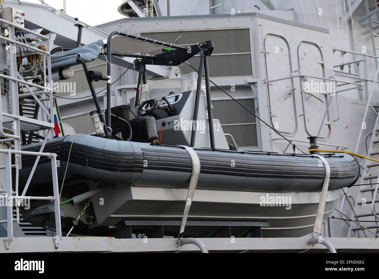 WM 8-1012, a RIB Assault Launch (LCP), of the Royal Netherlands Navy ...