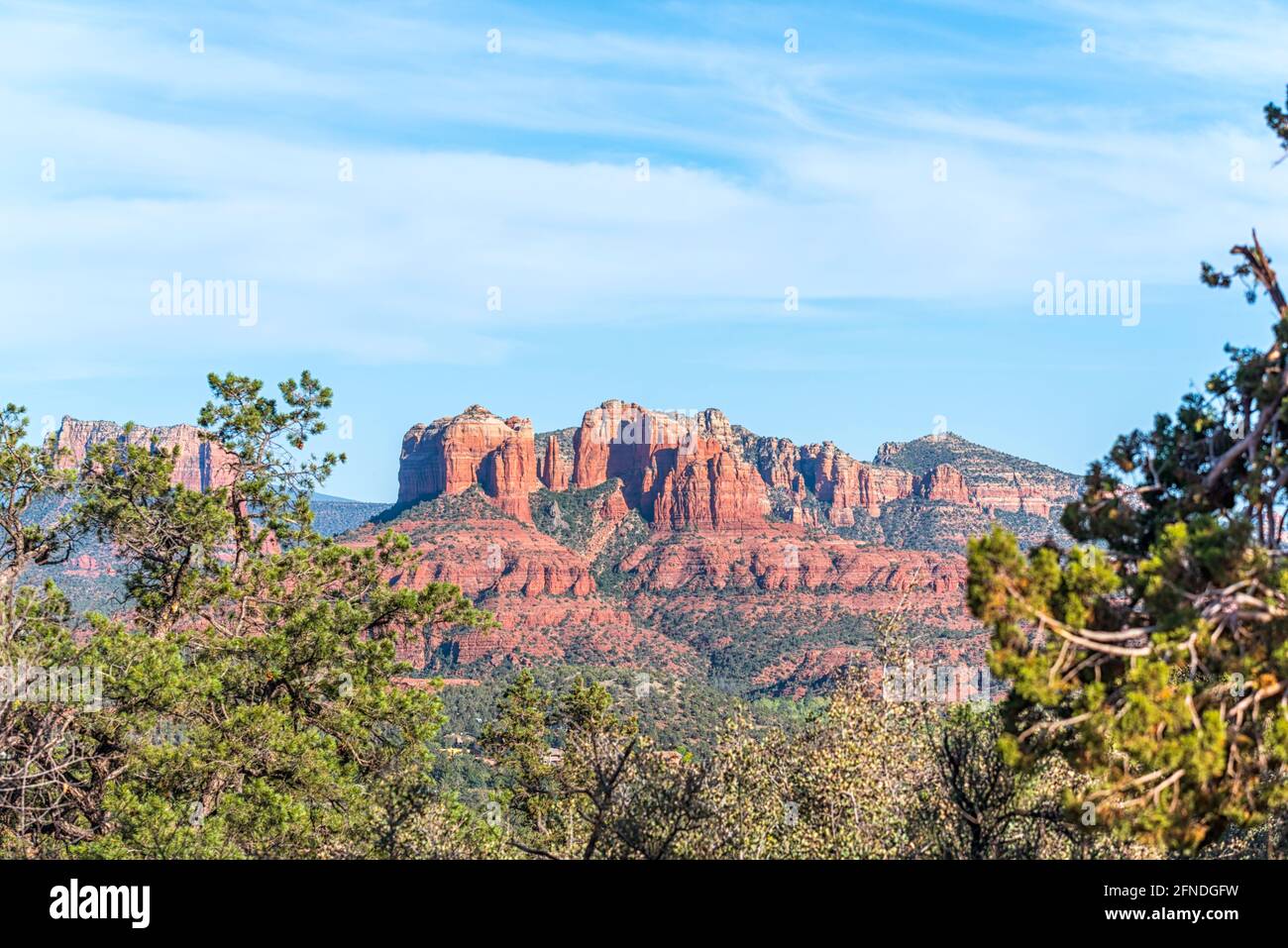 View of Cathedral Rock on a Spring afternoon. Sedona, Arizona, USA ...