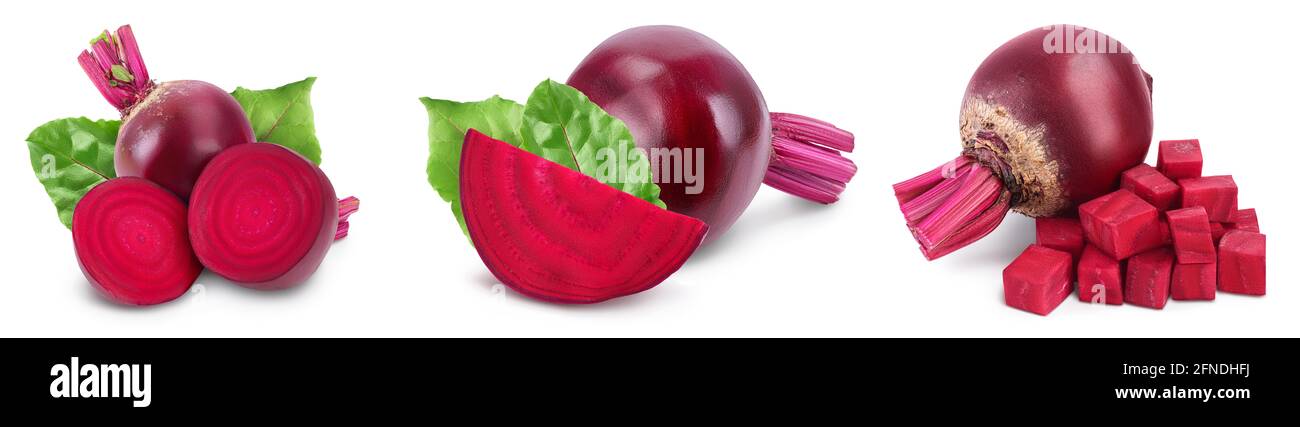 beetroot isolated on white background with full depth of field. Top ...