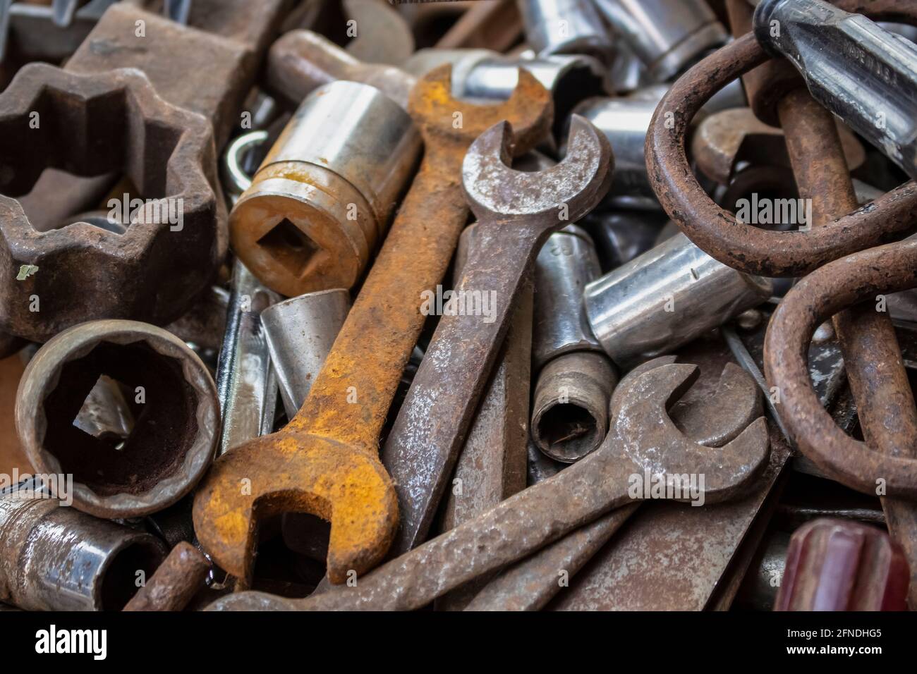 Jumble of tools hi-res stock photography and images - Alamy