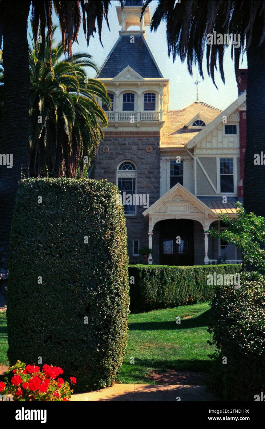 vintage photo of Spring Mountain vineyard house in Nappa Valley, CA ...