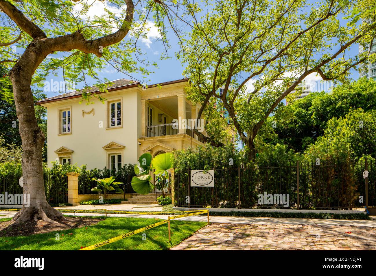 Brickell, FL, USA - May 15, 2021: Photo of a single family house in ...