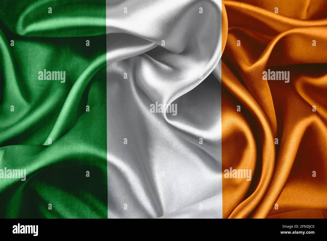 Wavy irish flag hi-res stock photography and images - Alamy