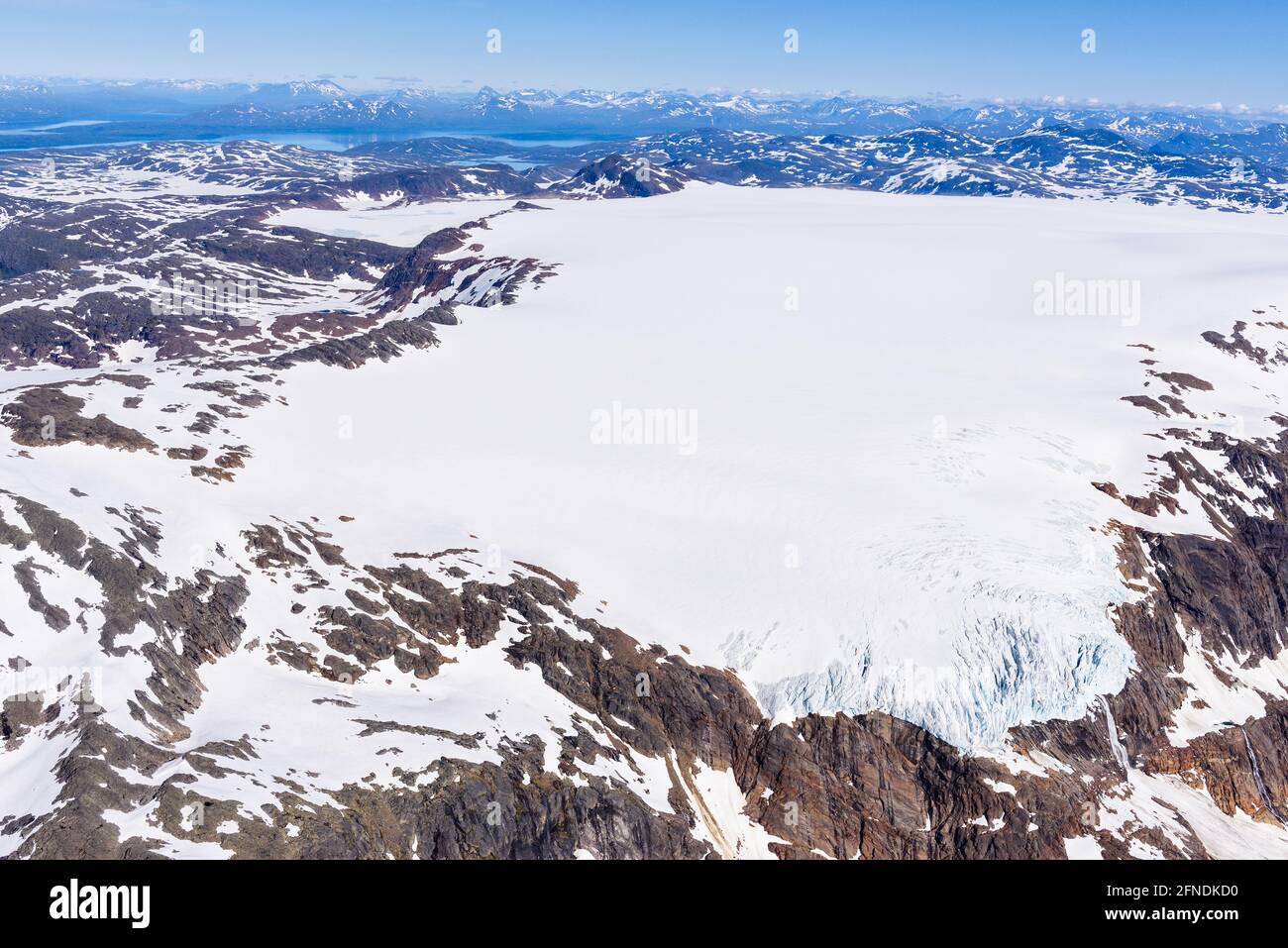 Aerial view of glacier hi-res stock photography and images - Alamy