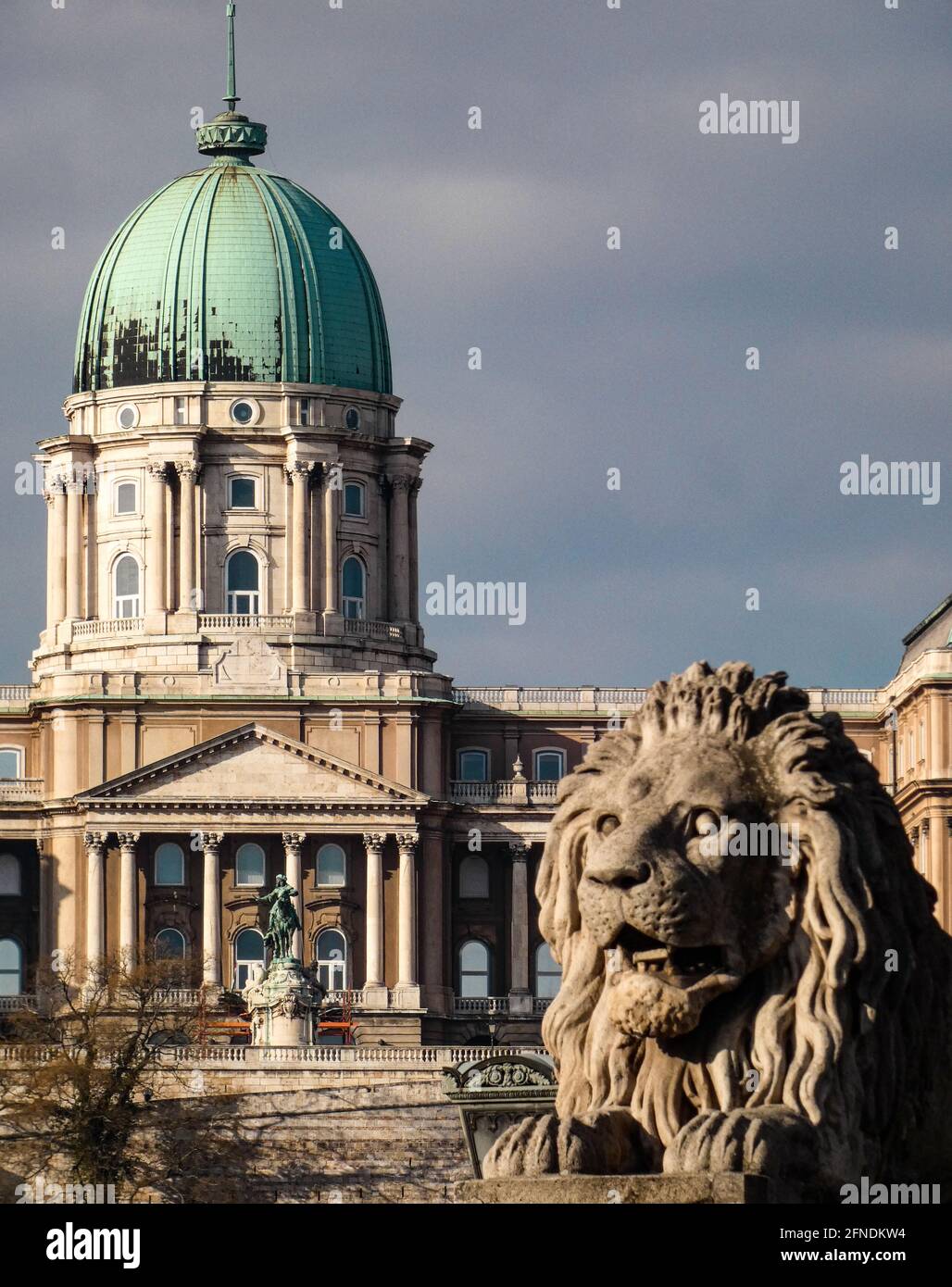 A vertical shot of the Buda Castle, Budapest, Hungary Stock Photo - Alamy