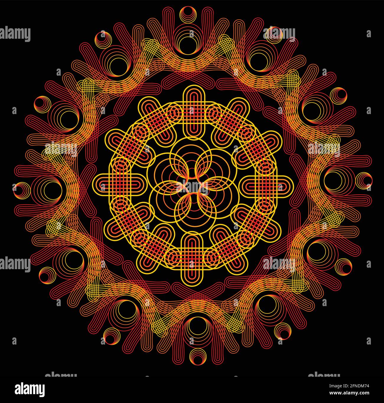 Symmetric fire Stock Vector Images - Alamy