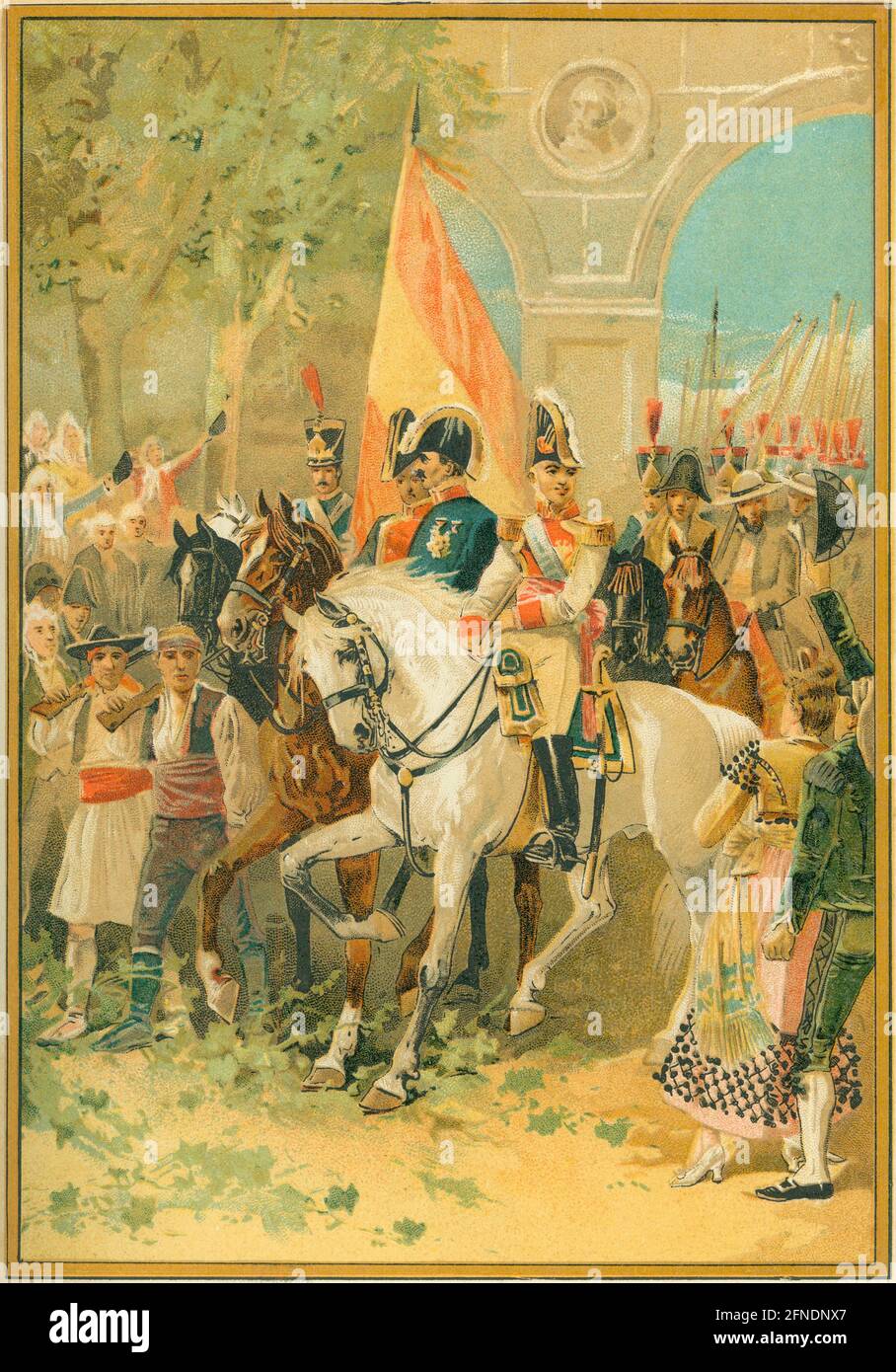 Guerra de la Independencia (1808-1814). Entrada en Madrid de los héroes ...