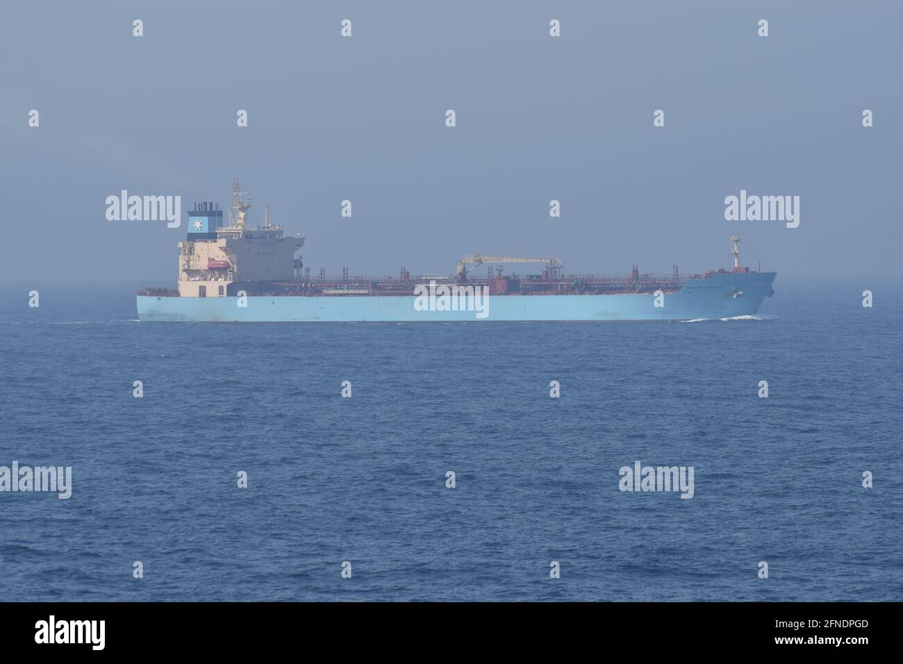 Maersk Trenton, Oil / Chemical Tanker IMO 9732929, Gulf of Aqaba ...