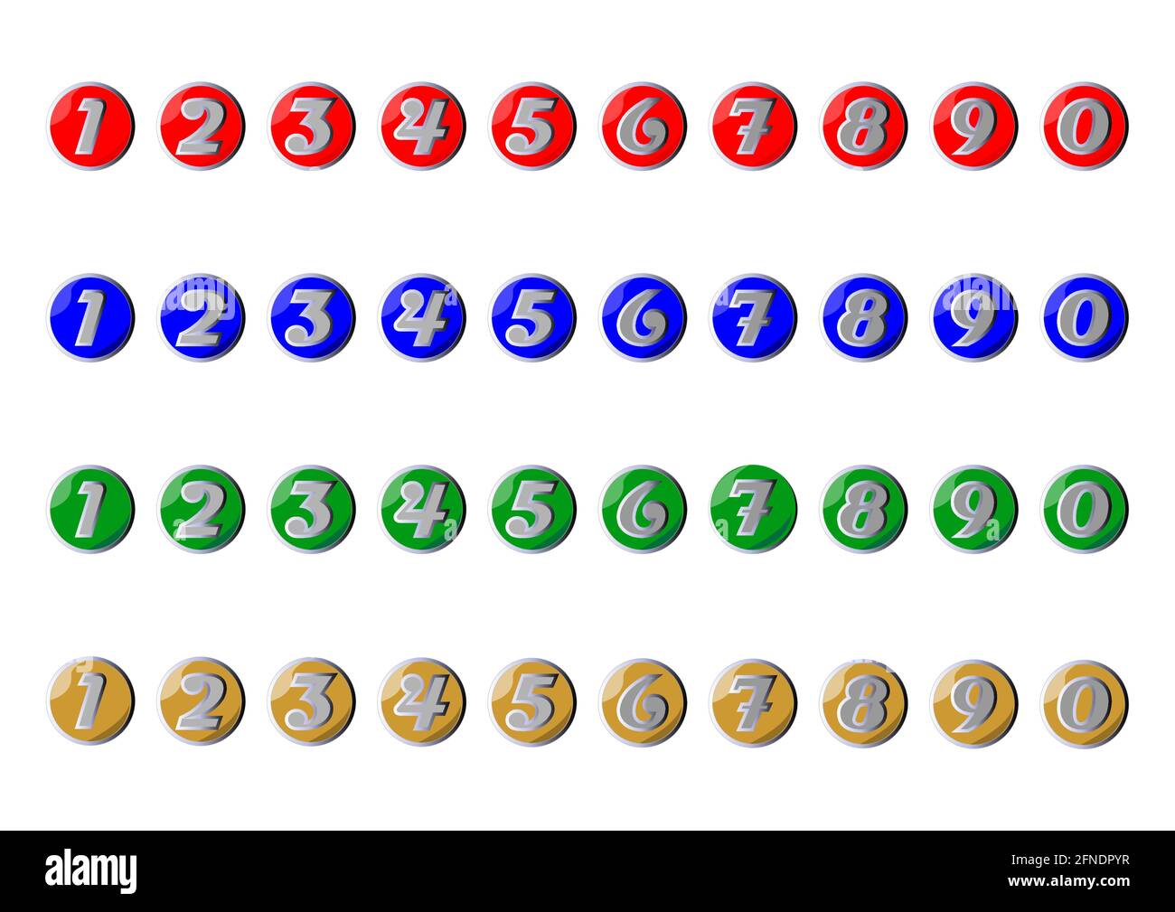 Number three from set Stock Vector Images - Alamy