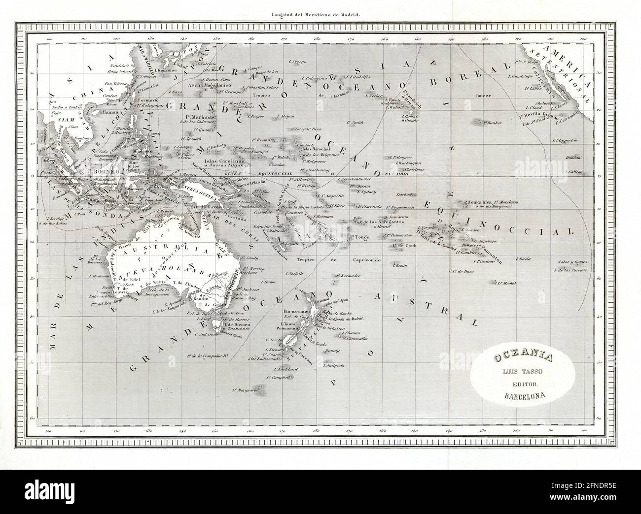 Mapa politico de oceania hi-res stock photography and images - Alamy