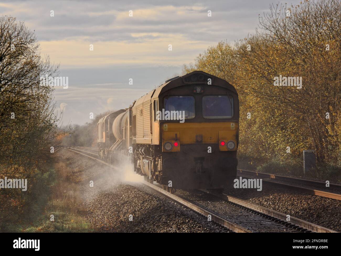 Autumn trains in Somerset Stock Photo - Alamy