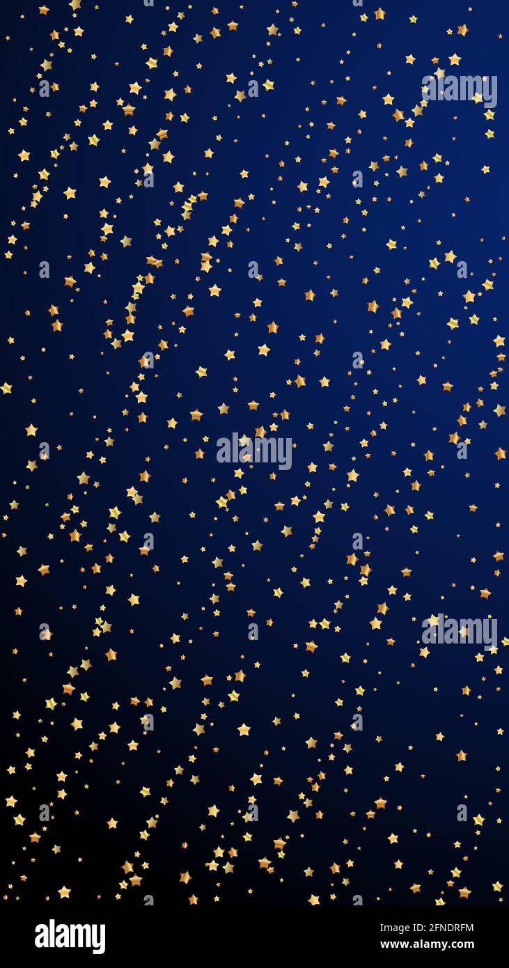 Gold stars luxury sparkling confetti. Scattered small gold particles on ...