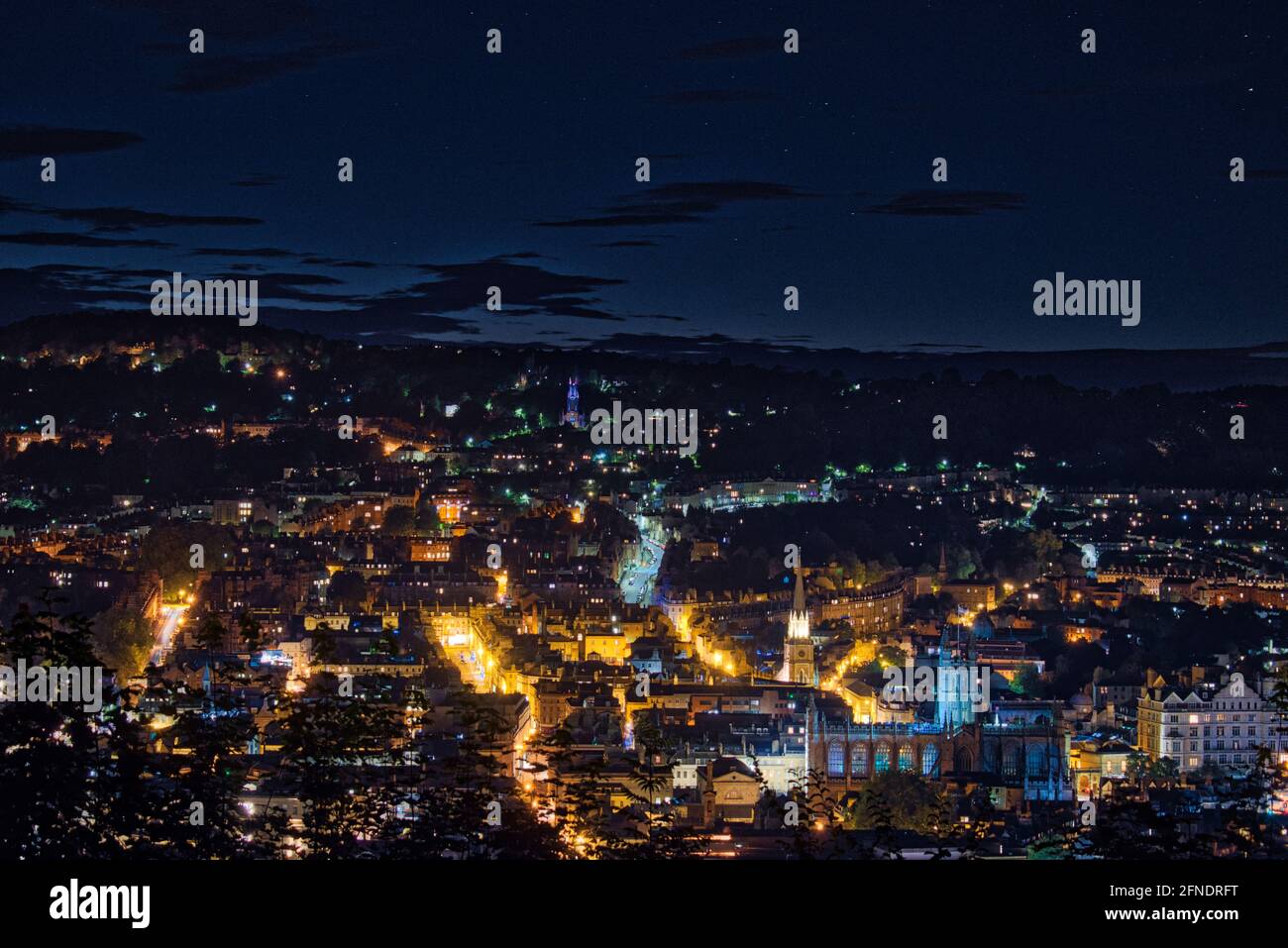 Bath at night Stock Photo - Alamy
